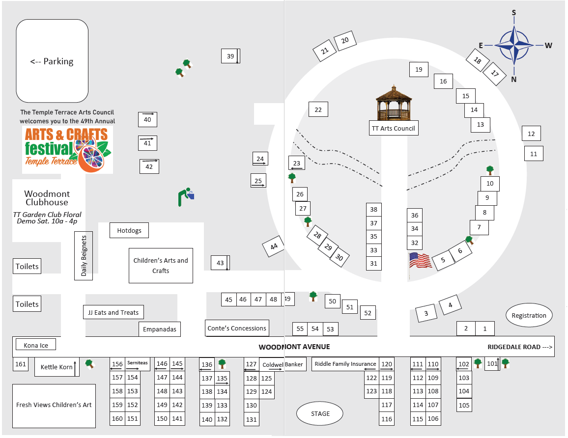 Temple Terrace Arts Council2022-Festival-Map